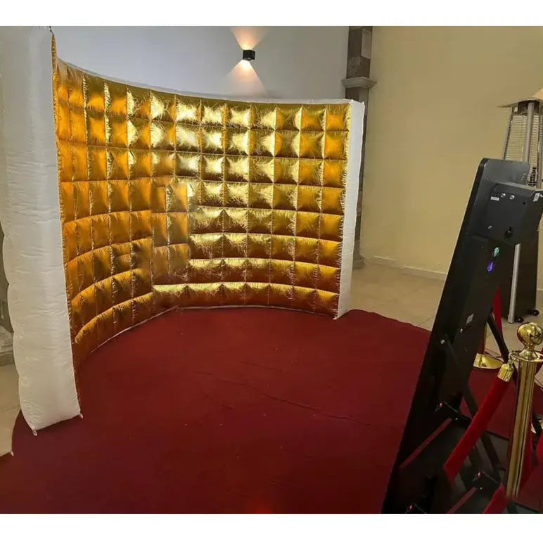 Inflatable Photo Booth Wall Selfie Booth Backdrop Enclosure Portable P ...